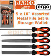 Bahco 5 Piece File Set 1-478-08-1-2 roll pouch – Autotrade Tools.
